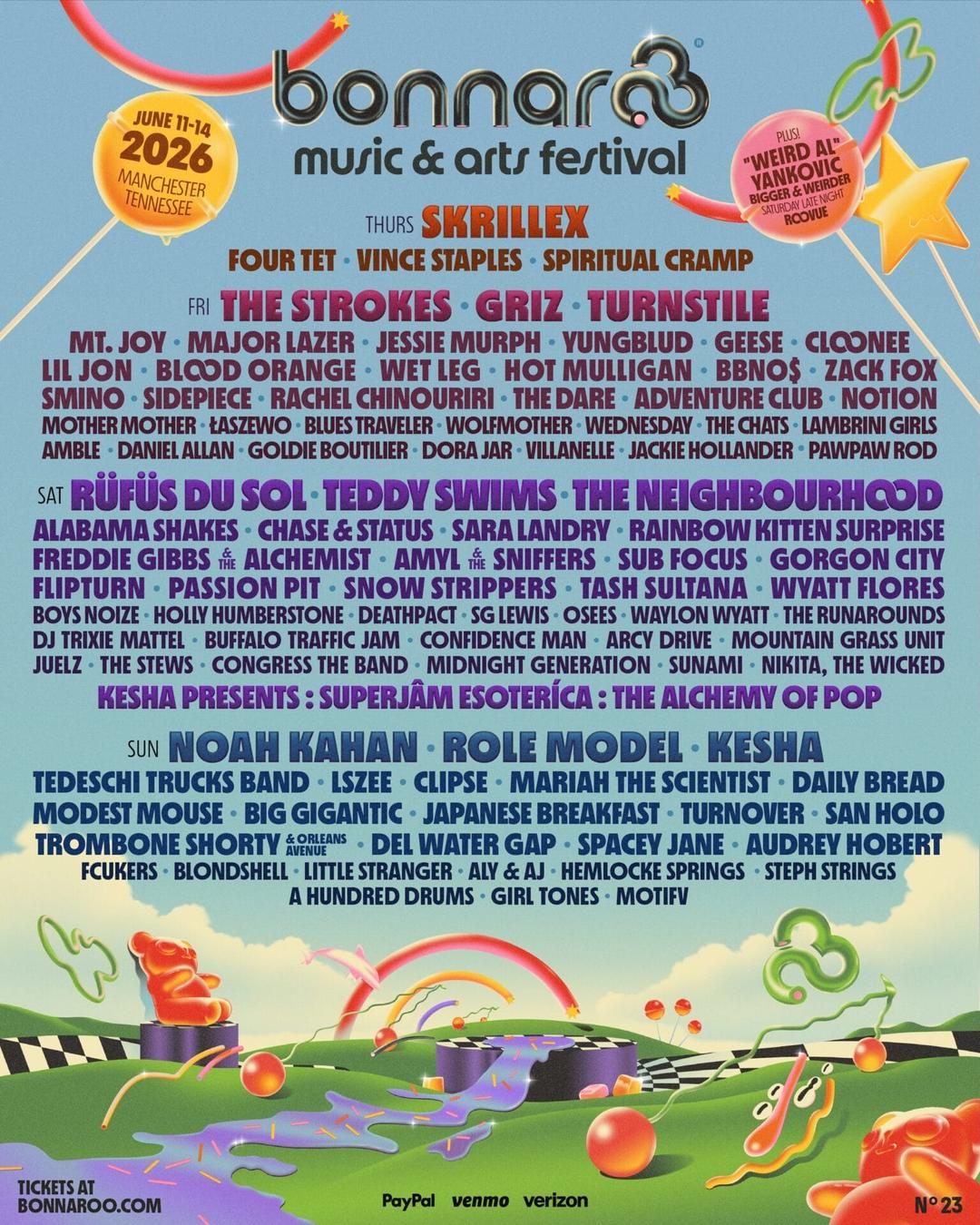 Bonnaroo Music & Arts Festival 2026